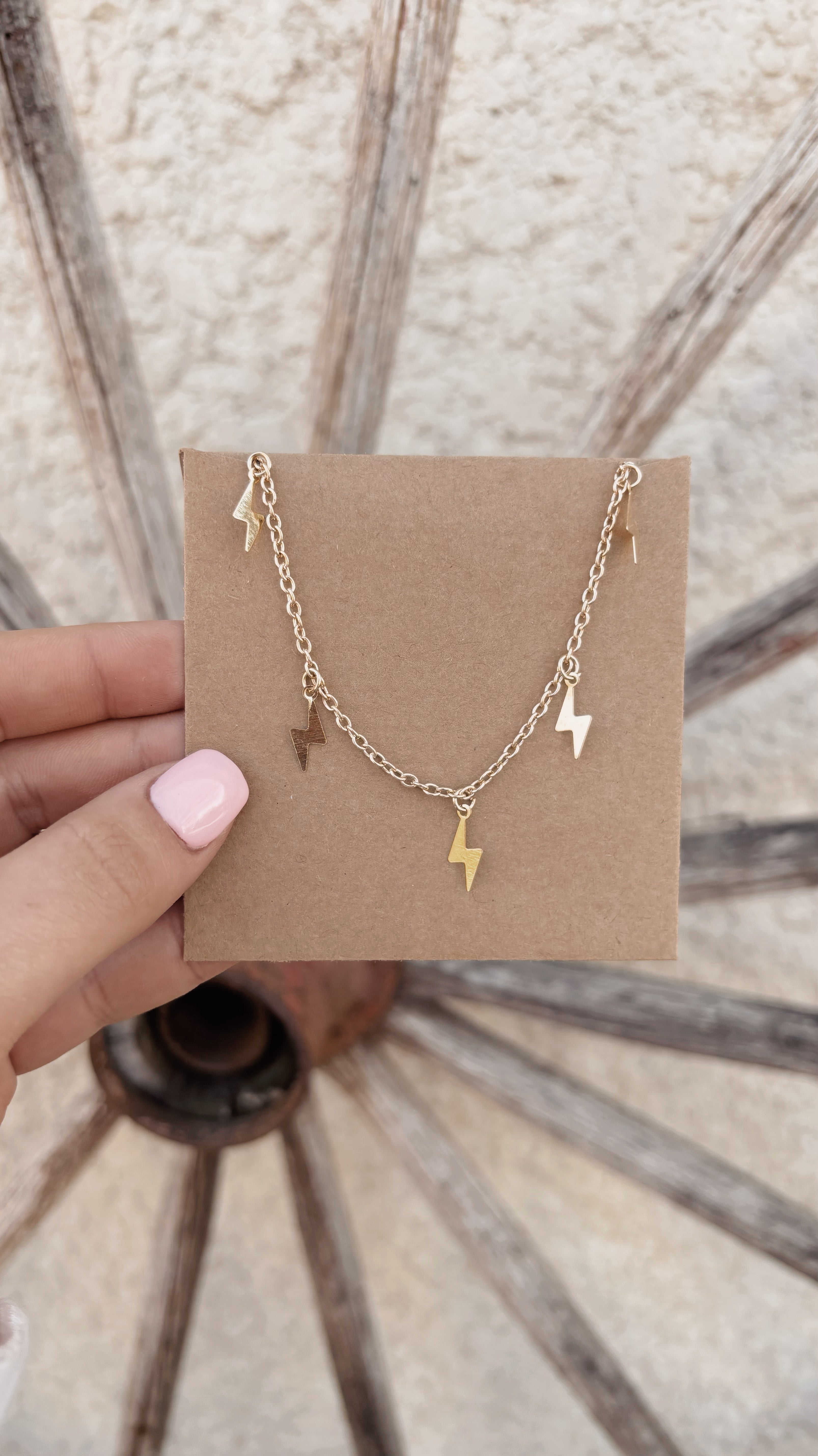 Lightning Bolt Chain Necklace – MMCowgirlCo